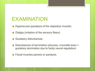 Facial nerve anatomy, pathology | PPTX