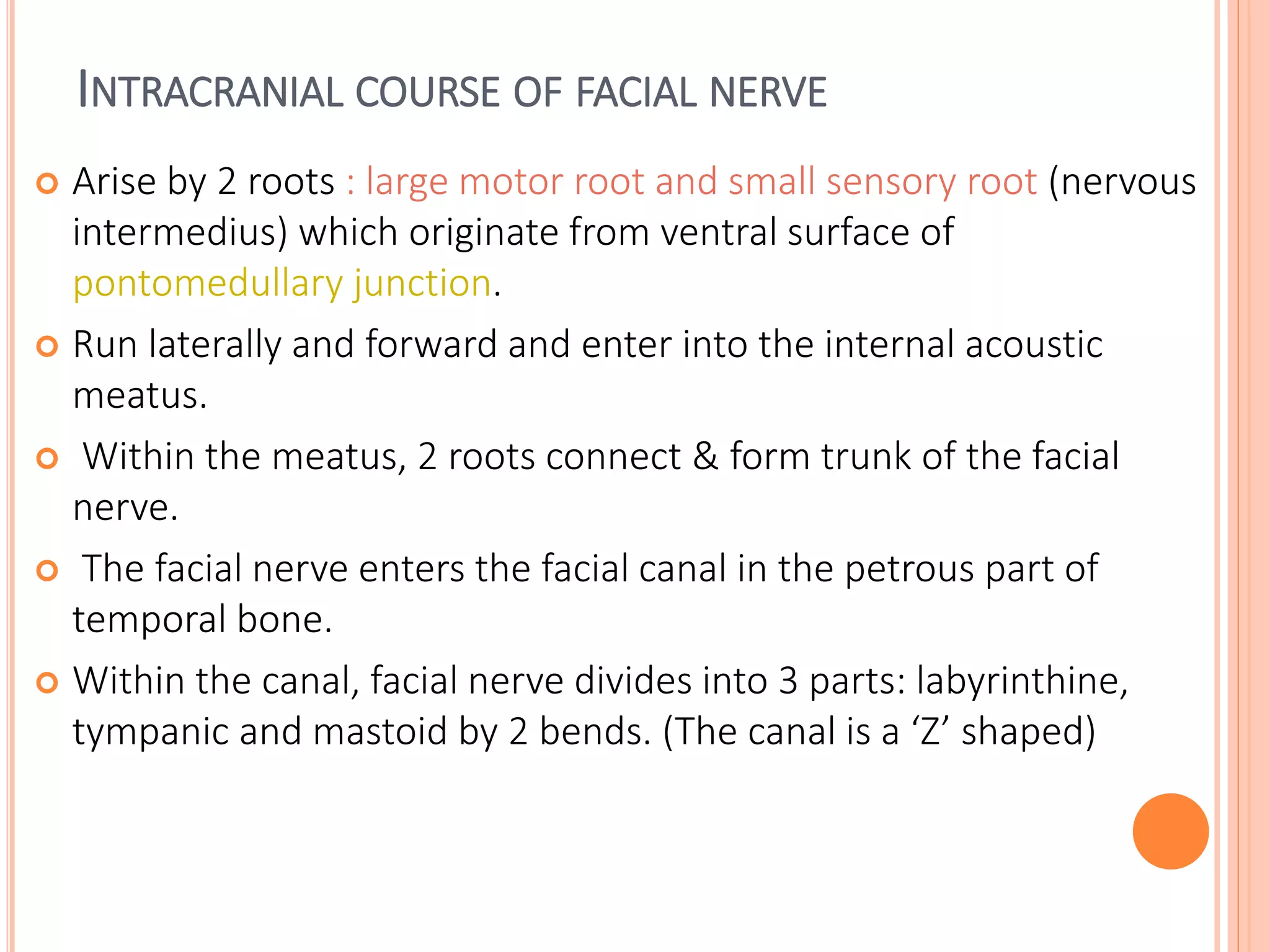 Facial nerve | PPTX