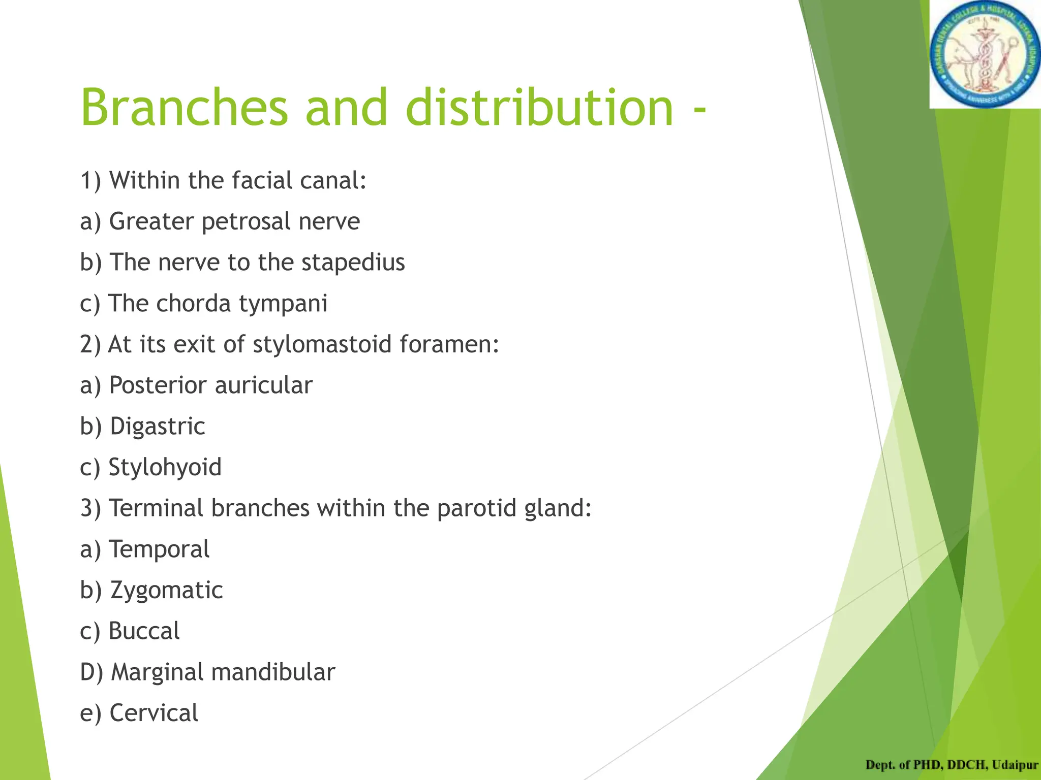 FACIAL NERVE its course and applied anatomy | PPTX