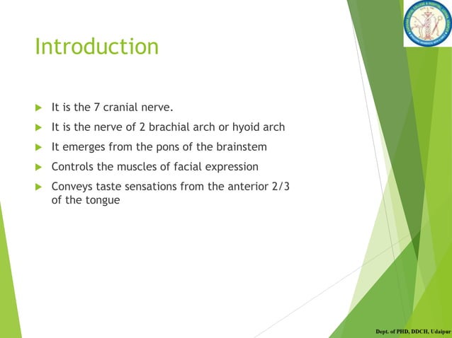 FACIAL NERVE its course and applied anatomy | PPTX | Ear, Nose and ...