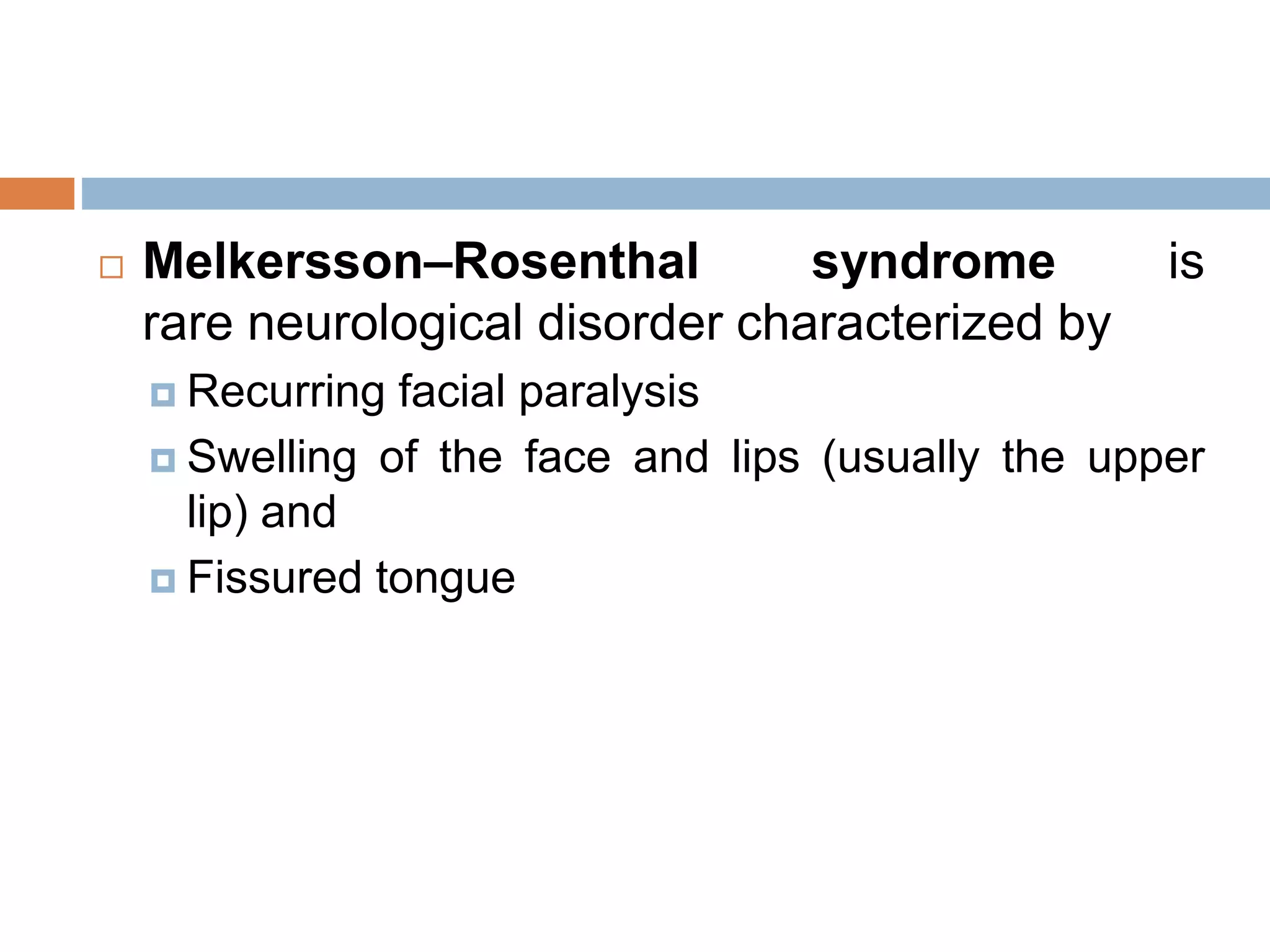 Facial nerve paralysis common causes | PPTX