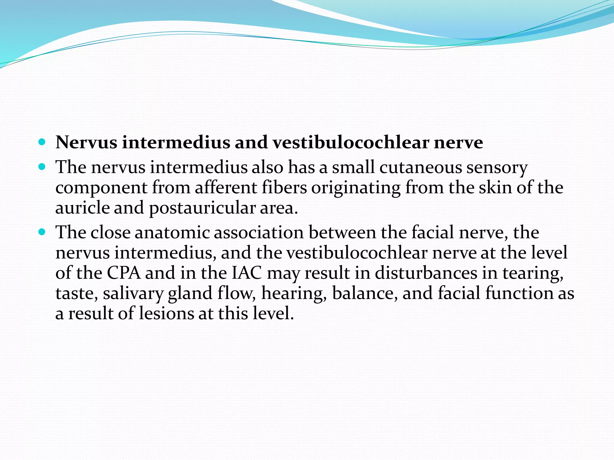 Facial nerve anatomy 1 | PPTX