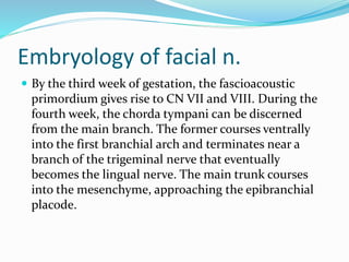 Facial nerve anatomy 1 | PPTX