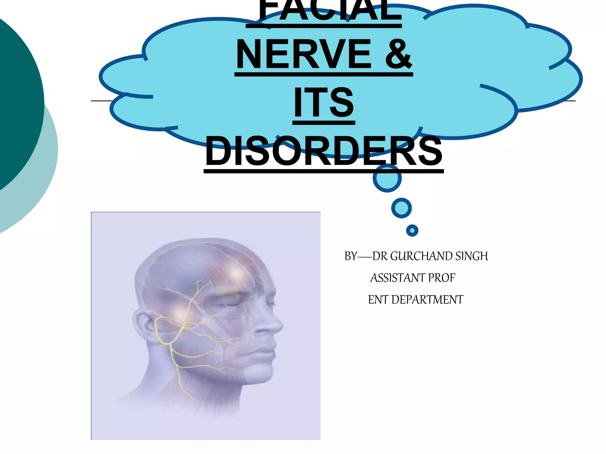 Facial nerve and disorder | PPTX