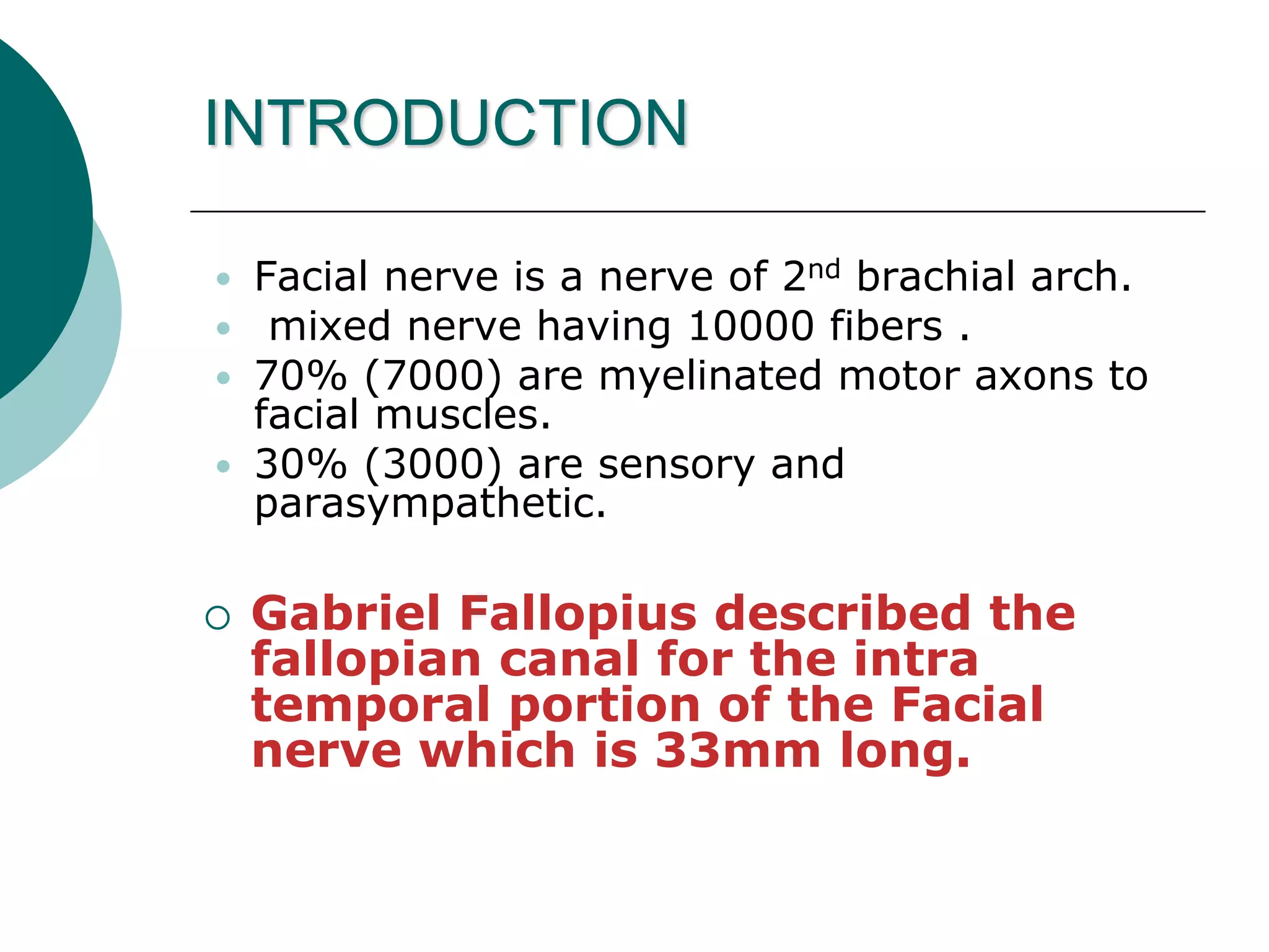 Facial nerve and disorder | PPTX