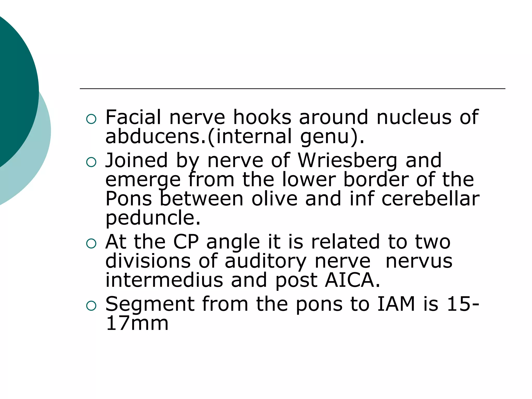 Facial nerve and disorder | PPTX