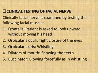 Facial nerve and its applied anatomy | PPT