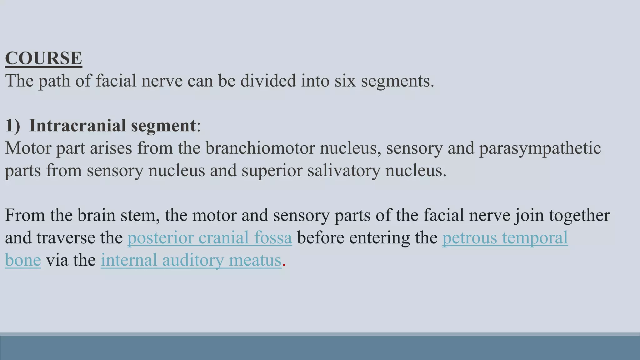 Facial nerve and it's applied aspect | PPTX