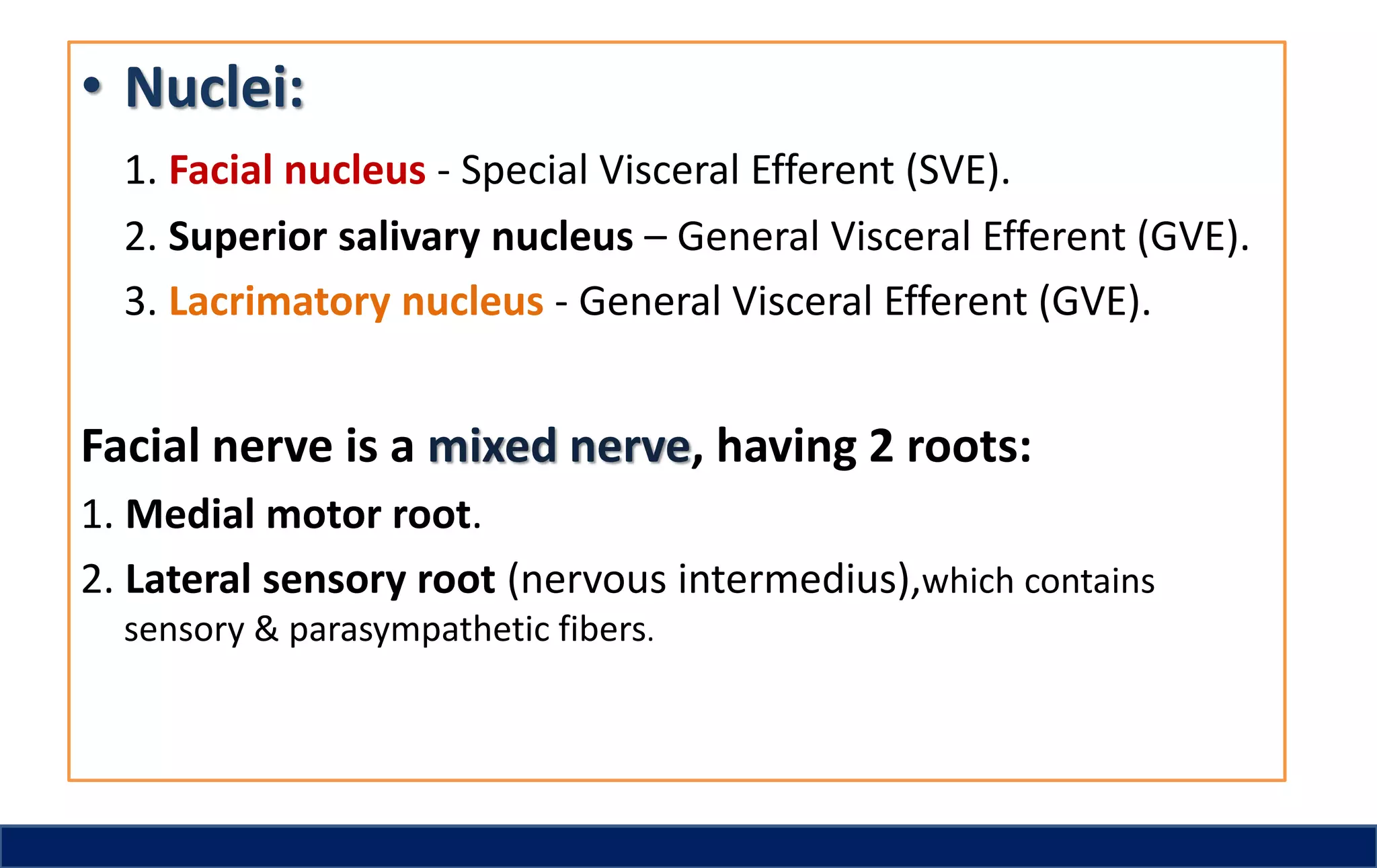 Facial nerve and palsy | PPTX