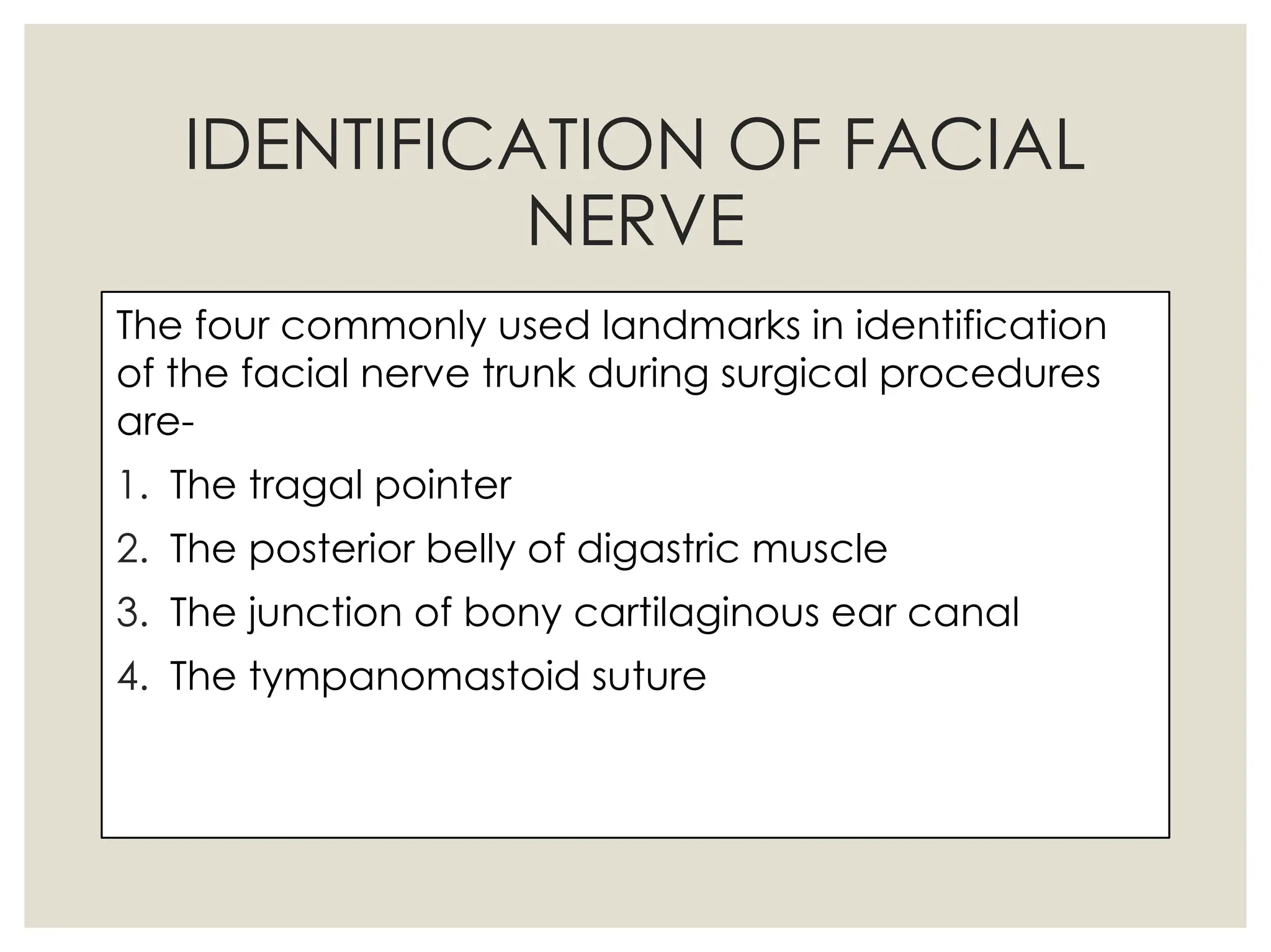 Facial nerve in periodontics and its application | PPTX