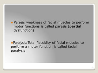 Facial nerve and its extracranial and intracranial rots | PPTX