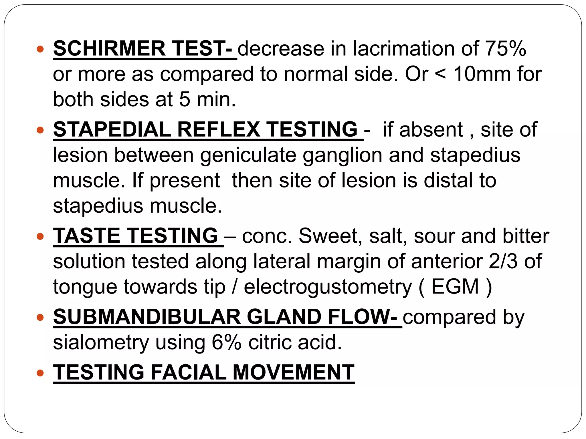 Facial nerve palsy | PPTX