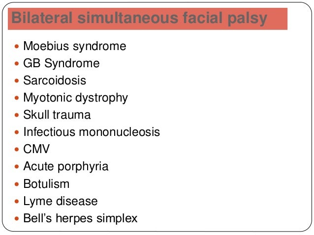 Facial nerve palsy