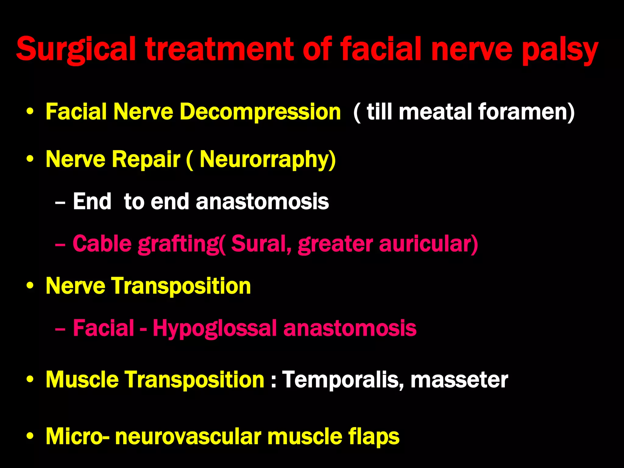 Facial nerve palsy | PPT