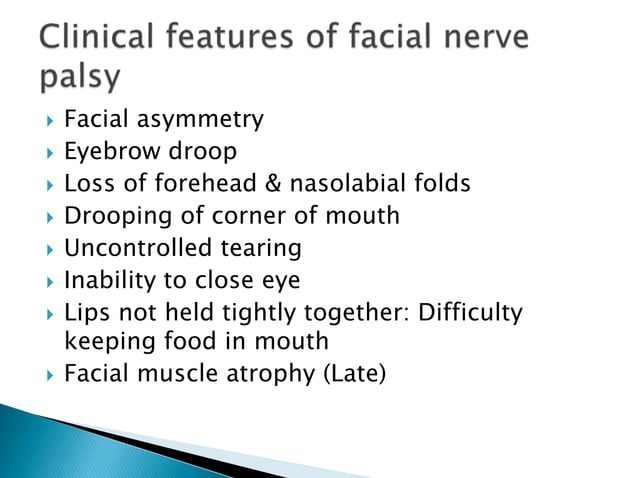 facial_nerve_palsy.ppt | Ear, Nose and Throat Conditions | Diseases and ...