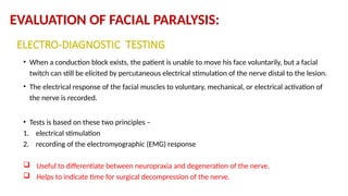 Facial Nerve Anatomy, Diseases And its Management | PPTX