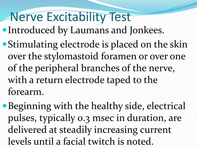 Facial nerve tests | PPTX | Ear, Nose and Throat Conditions | Diseases ...