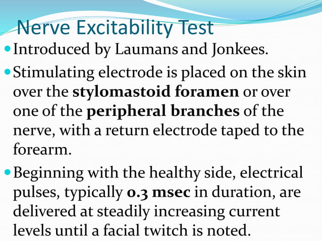Facial nerve tests | PPTX | Ear, Nose and Throat Conditions | Diseases ...