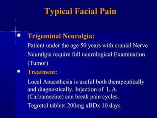 Facial pain | PPT