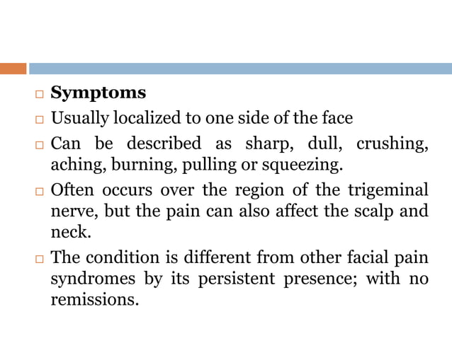 Facial pain | PPTX