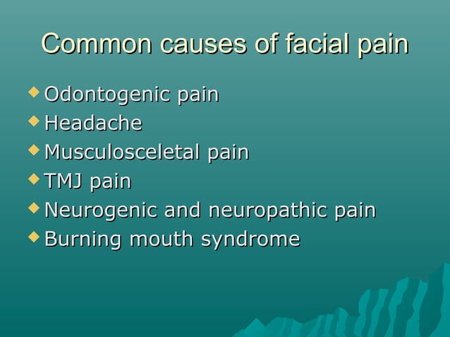 Facial pain | PPT