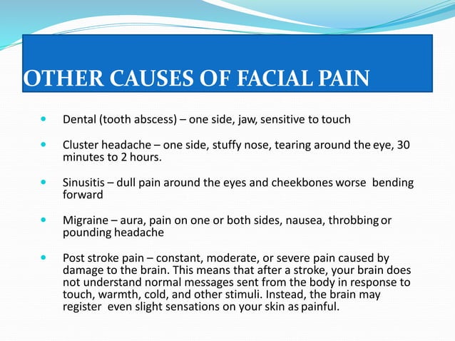 Facial pain | PPTX | Dental Health | Diseases and Conditions