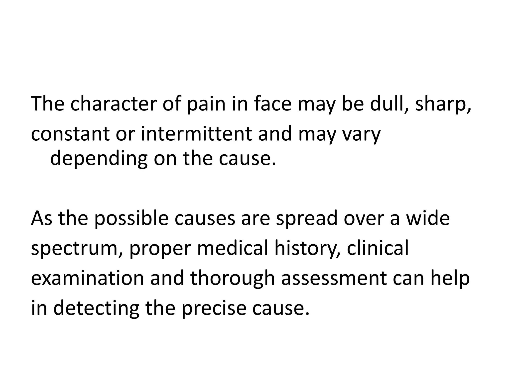 Facial pain | PPTX