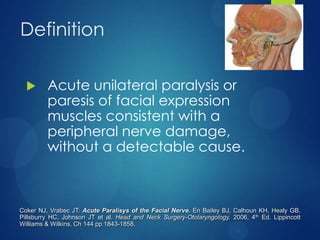 Acupuncture treatment of idiopathic periphereal facial paralysis using ...