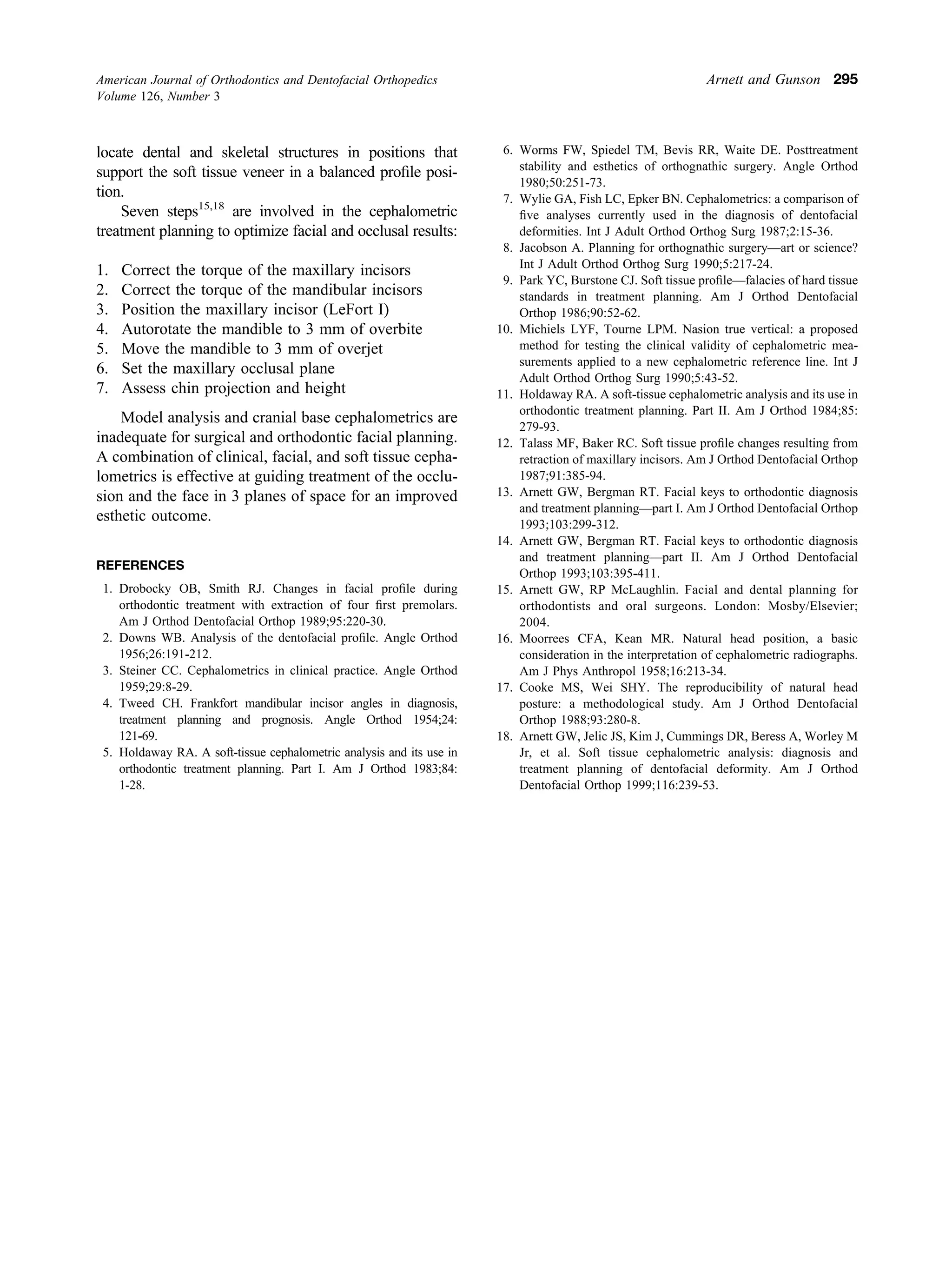 Facial planning for orthodontists and oral surgeons | PDF