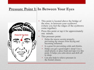 Facial pressure points | PPTX