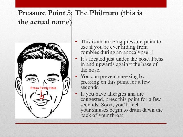 Facial pressure points