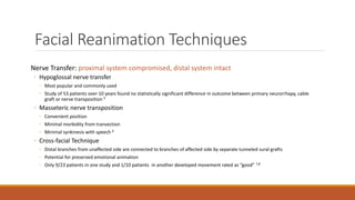 Facial reanimation | PPTX