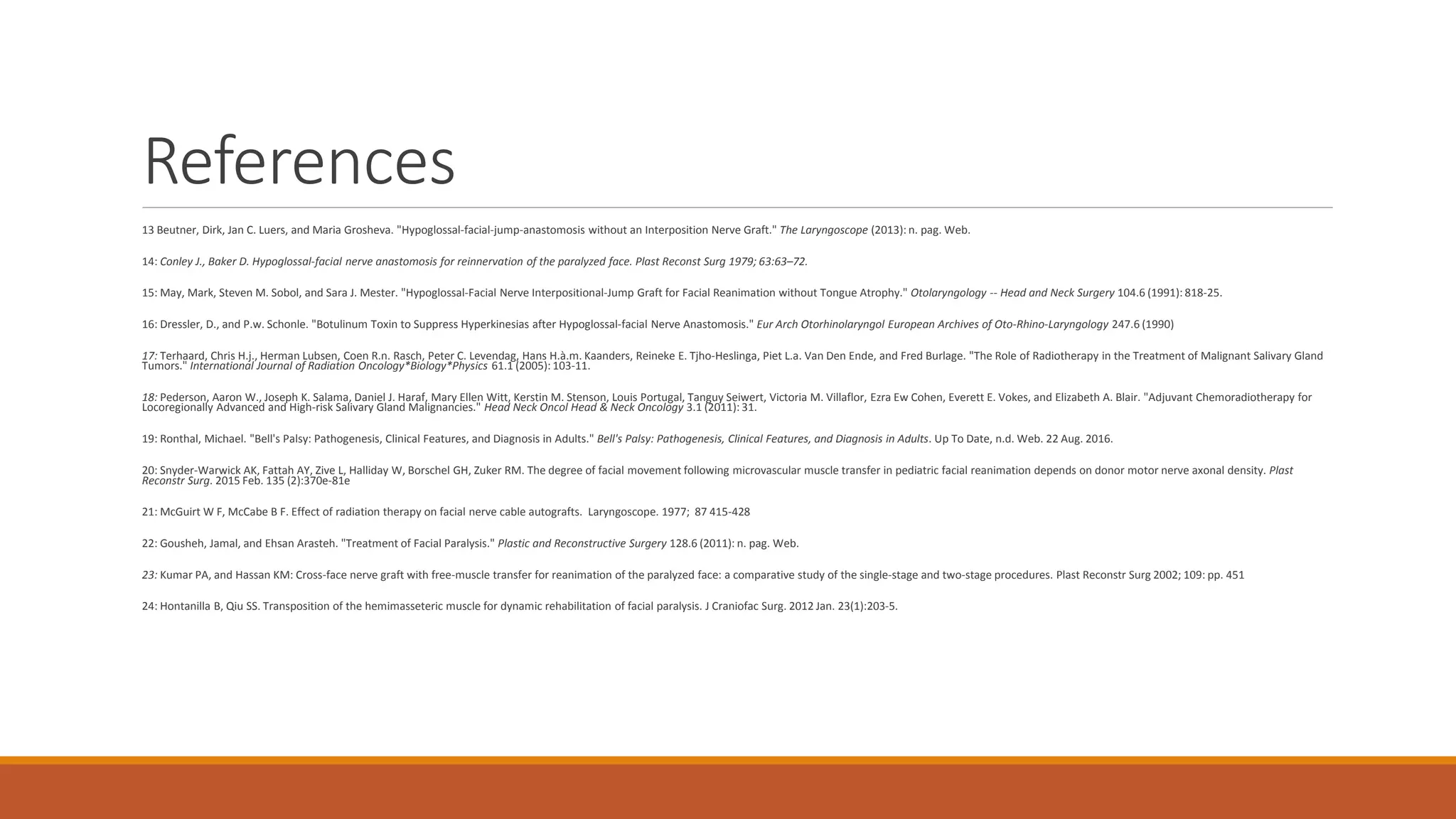 Facial reanimation nv | PPTX