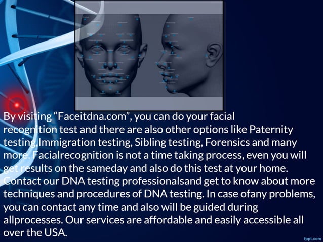 Facial recognition dna test | PPT