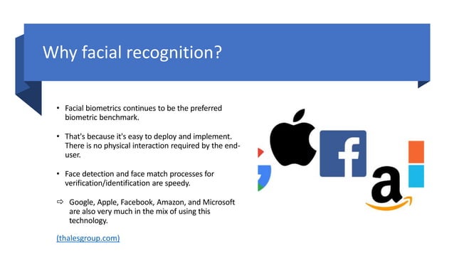 Facial recognition e-skills assignment | PPT