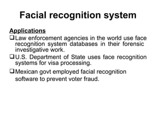Facial recognition system | PPT