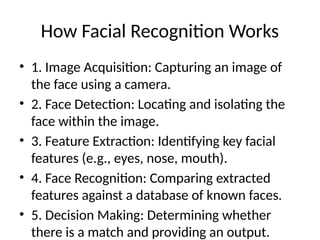facial_recognition_system Sensors actuators | PPTX