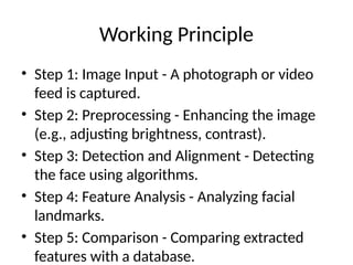 facial_recognition_system Sensors actuators | PPTX