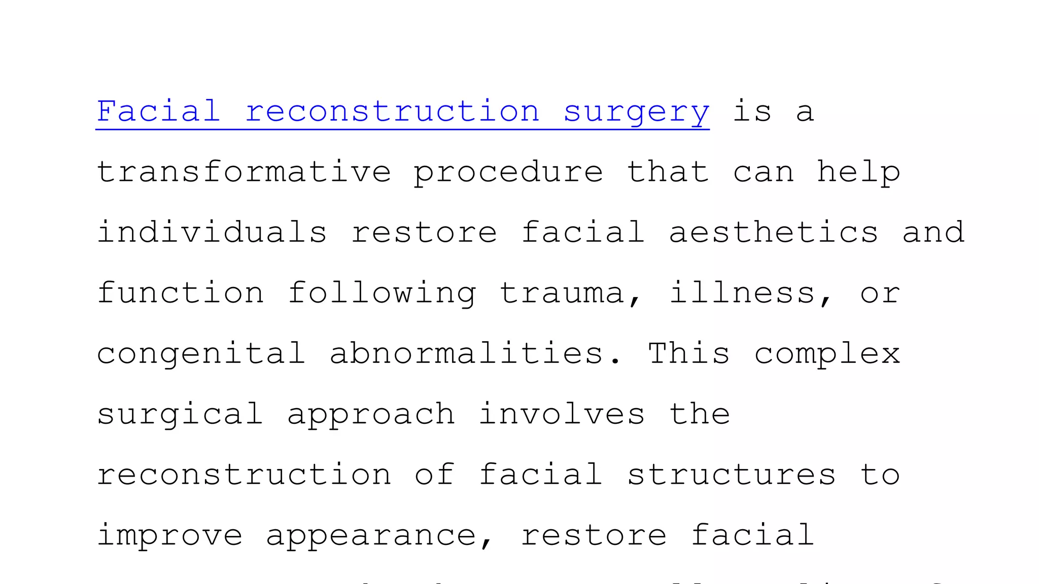FACIAL RECONSTRUCTION SURGERY.pptx