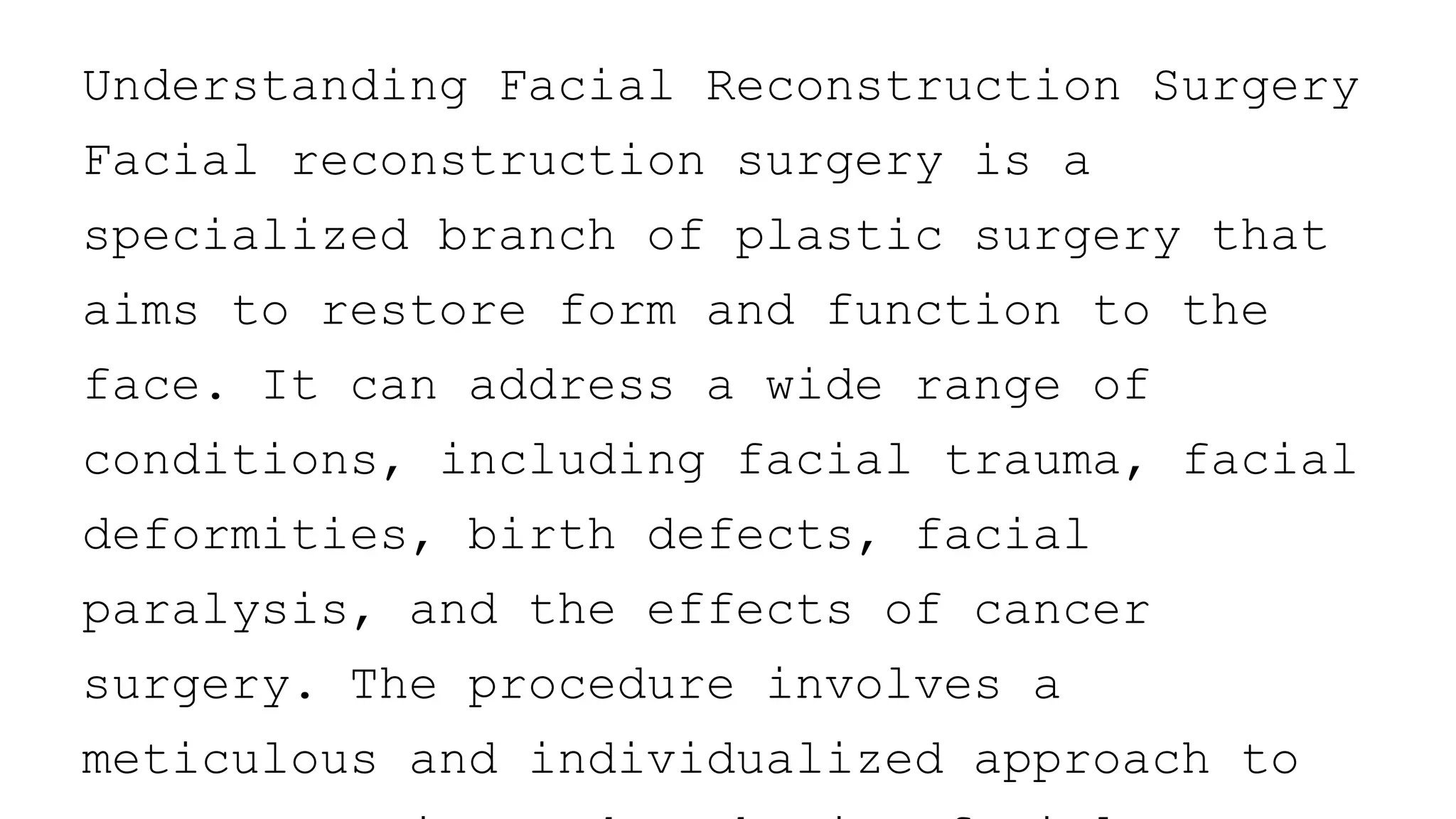 FACIAL RECONSTRUCTION SURGERY.pptx