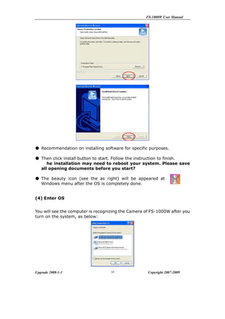 Facial Scan System Manual | PDF | Operating Systems | Computer Software and Applications
