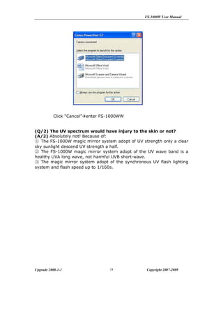 Facial Scan System Manual | PDF