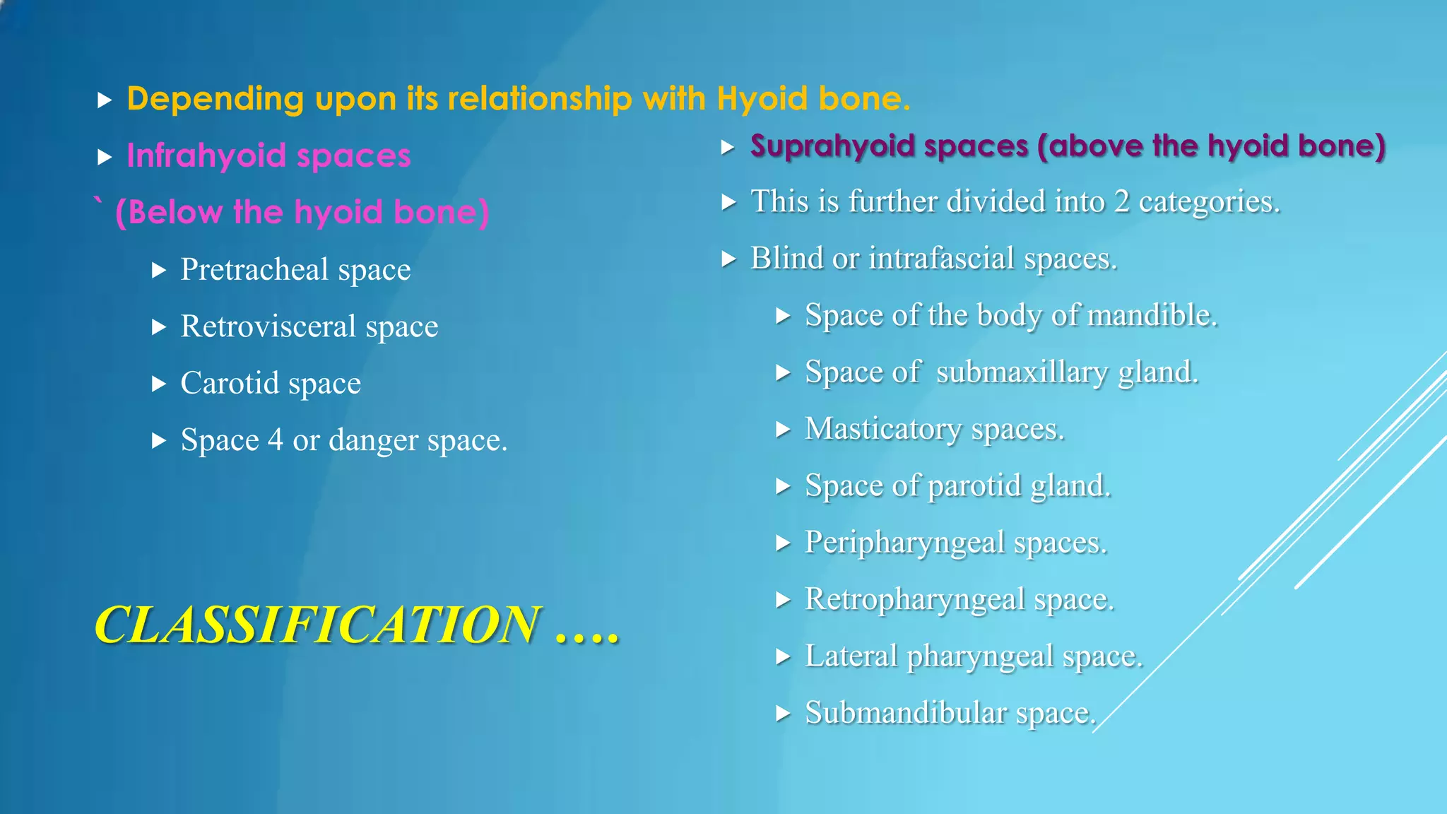 Facial spaces of periodontal interest. | PPTX