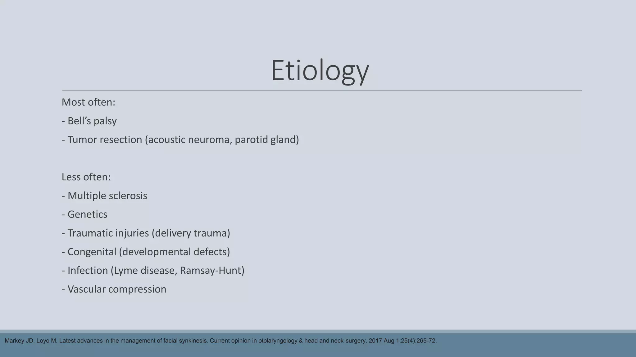 Facial Synkinesis | PPTX | Ear, Nose and Throat Conditions | Diseases ...