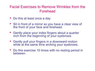 Facial toning exercises | PPT