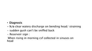 facial trauma and csf leak.pptxby dr junaid iqbal | PPTX