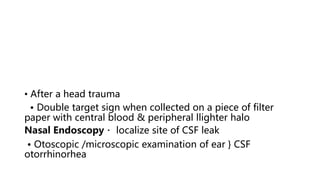 facial trauma and csf leak.pptxby dr junaid iqbal | PPTX