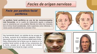 FACIES - MARCHA-NERVIOS CATEDRA DE SEMIOLOÍA | PPTX