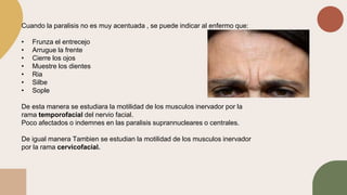 FACIES - MARCHA-NERVIOS CATEDRA DE SEMIOLOÍA | PPTX