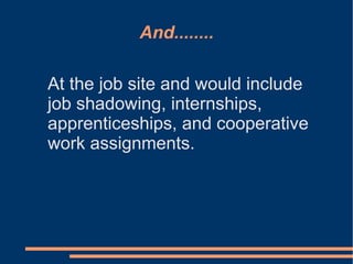 Facilitate Work-based Learning | PPT